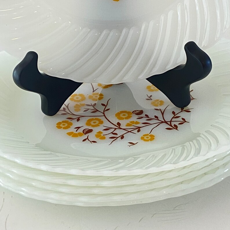 1960s Termocrisa Mexican Milk Glass Dinner Plates Set of 6 - Etsy