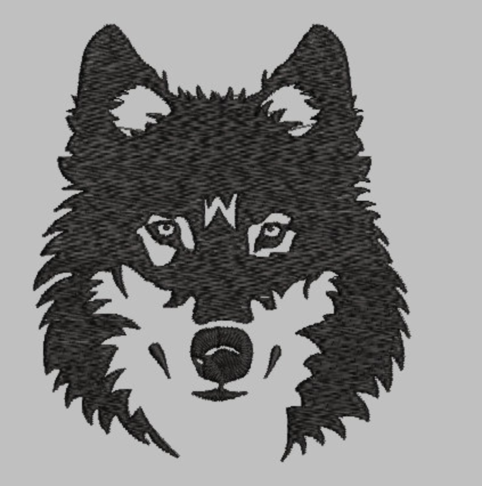 Wolf Head Embroidery Design - Etsy