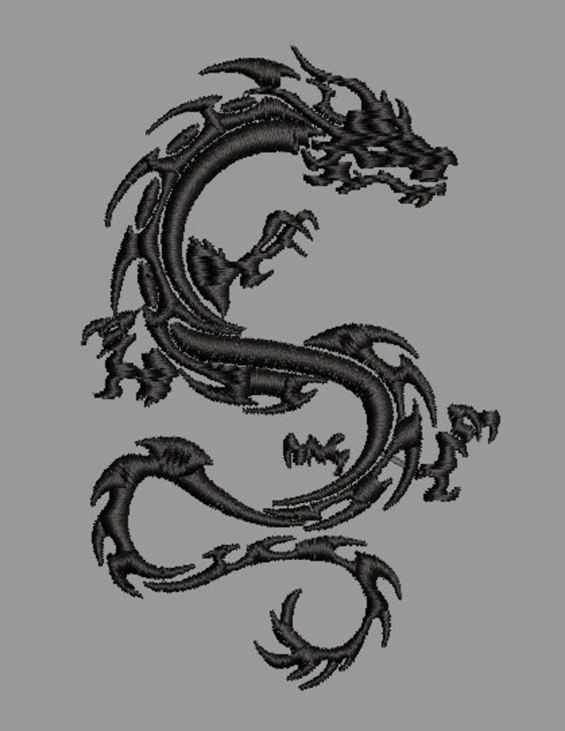 Dragon Embroidery Design - Etsy