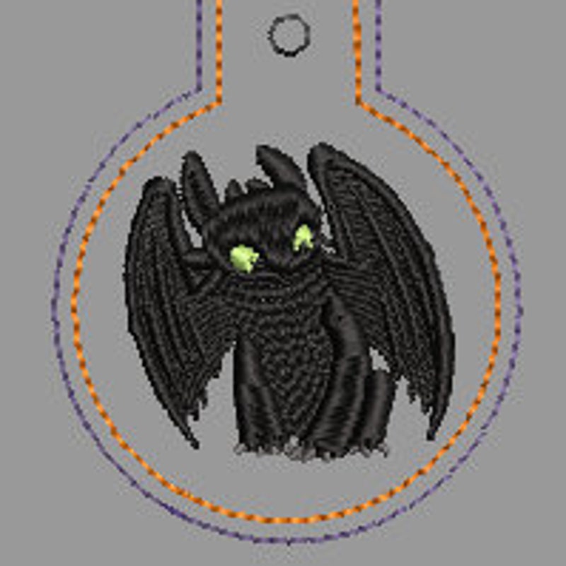Toothless Embroidery - Etsy