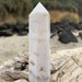 Snow Agate Tower, White Agate Obelisk, Agate Worry Stone, Minimalist ...
