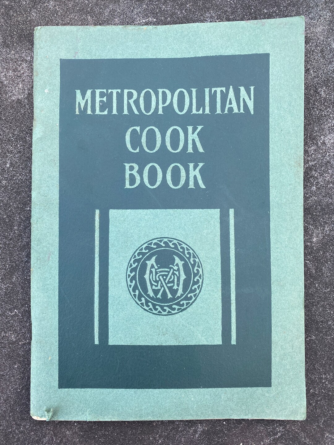 Green Antique Metropolitan Cook Book From 1922 - Etsy