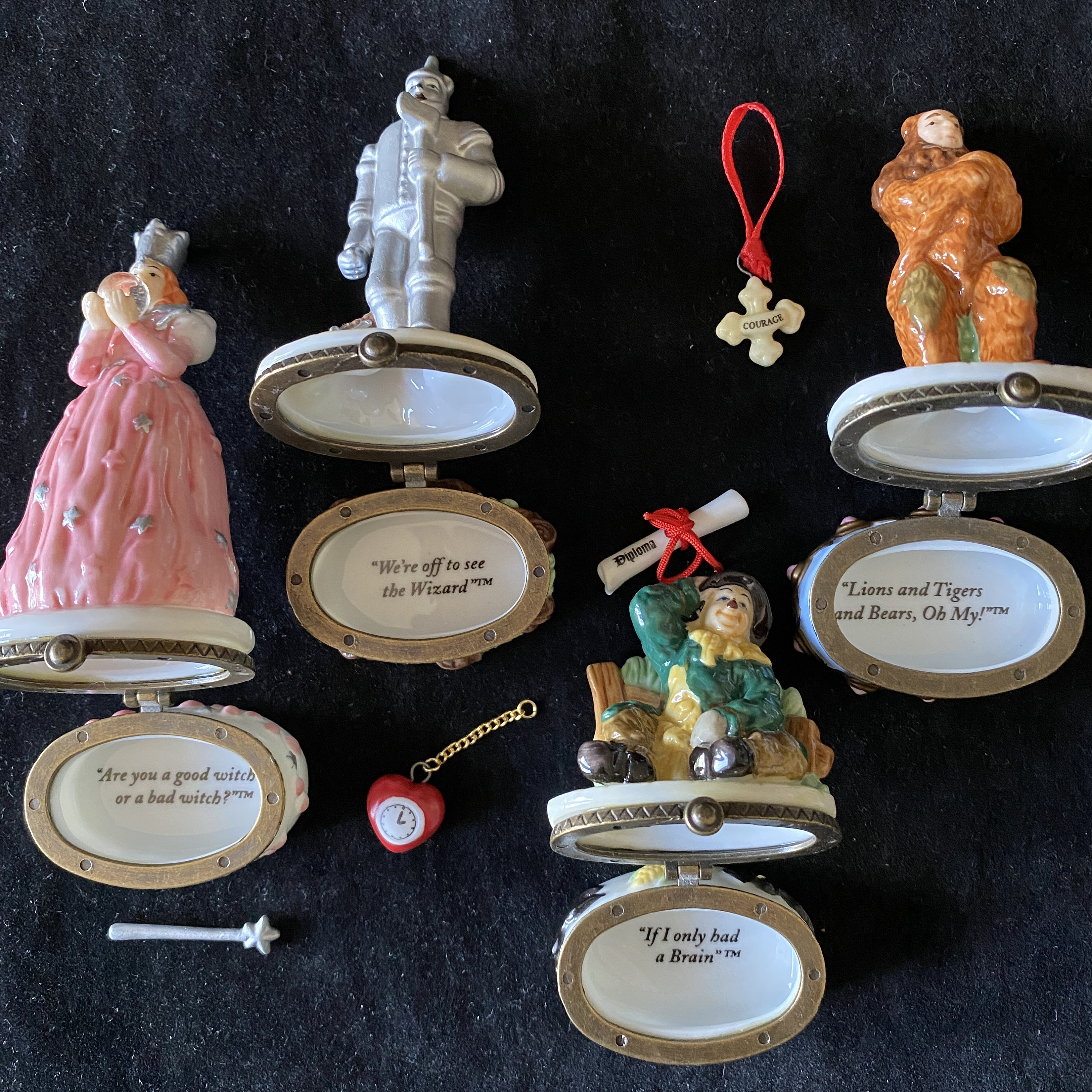 Wizard of Oz Hinged Trinket Box: Glinda, Scarecrow, Lion, Tin Man - Etsy