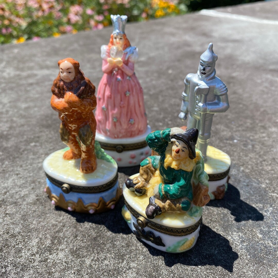 Wizard of Oz Hinged Trinket Box: Glinda, Scarecrow, Lion, Tin Man - Etsy