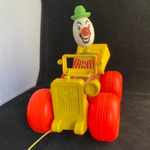Fisher Price Jolly Jalopy Pull Toy With Plastic String - Etsy