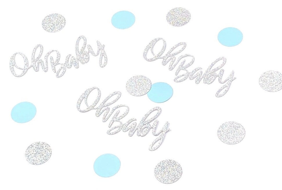 Baby Confetti, Baby Shower Confetti, Baby Announcement, Baby Table ...