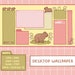Capybara Computer Desktop Theme Background Wallpaper Organizer Set - Etsy