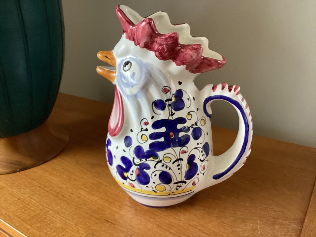 Vintage Rooster Pitcher or Creamer - Ceramica Made in Italy - Etsy
