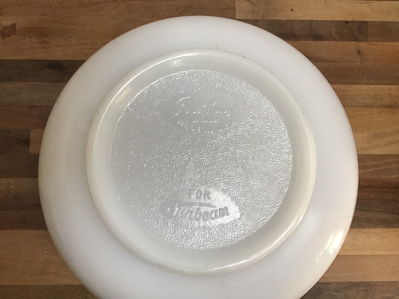 Vintage Fire King Large White Glass Mixing Bowl for - Etsy