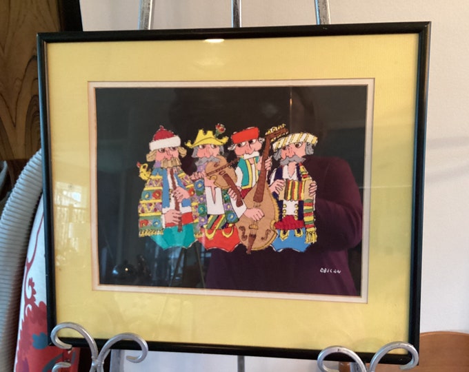 Vintage Jovan Obican Original Acrylic Painting With Signature - Etsy