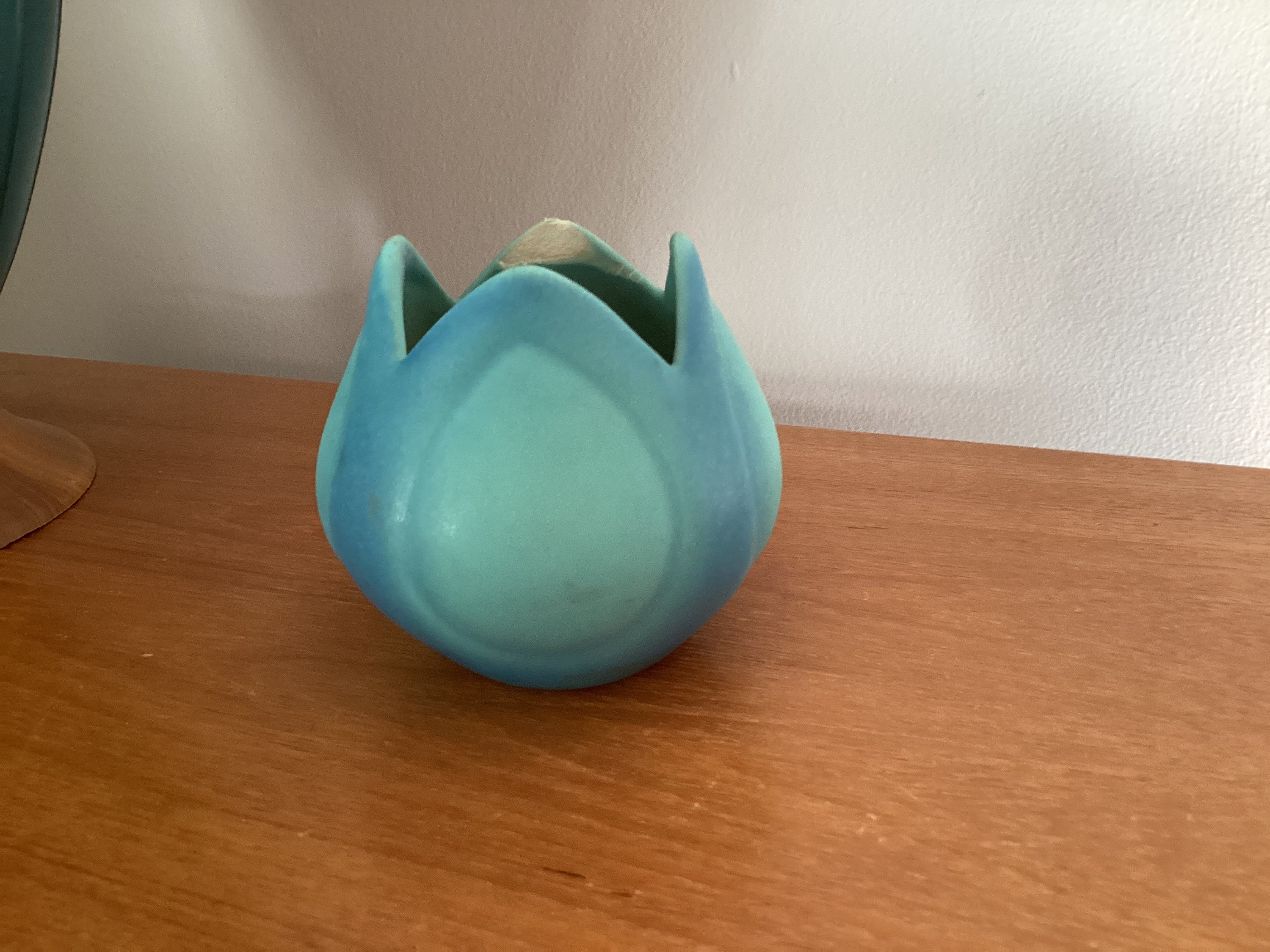 Van Briggle Vintage Fine Art Pottery Tulip Vase in Blue - Etsy