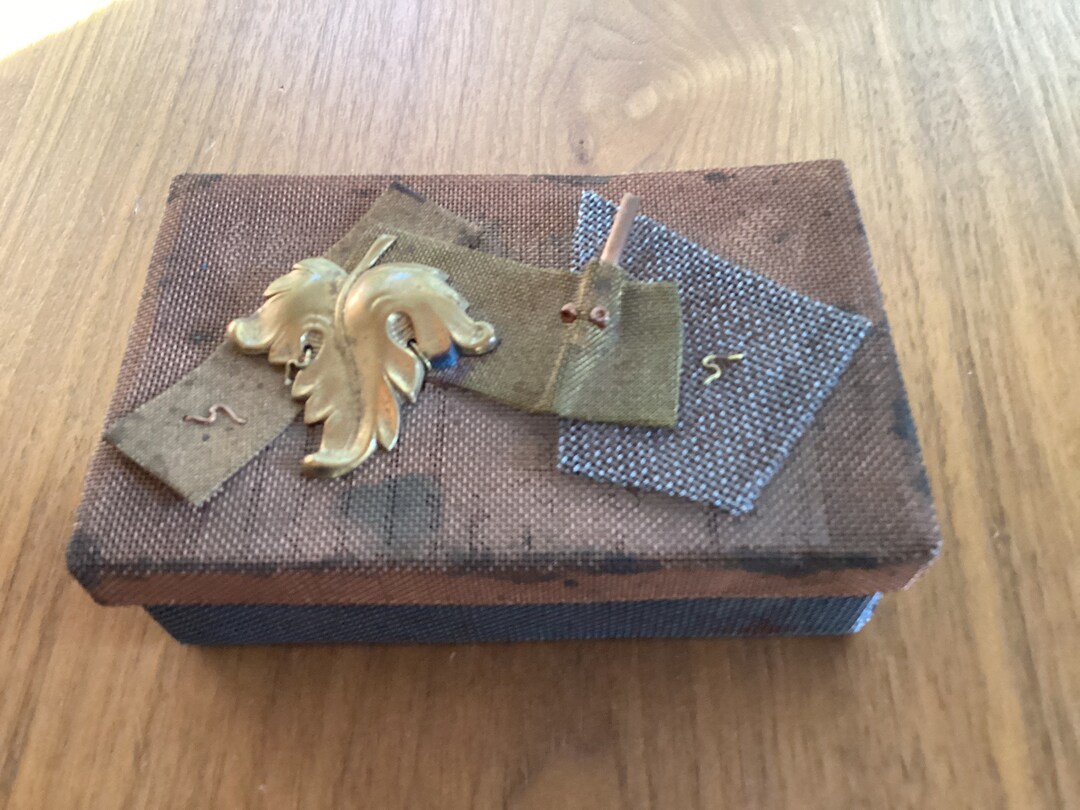 Vintage Handcrafted Metal Mesh Treasure Box, Jewelry Box or Trinket Box ...