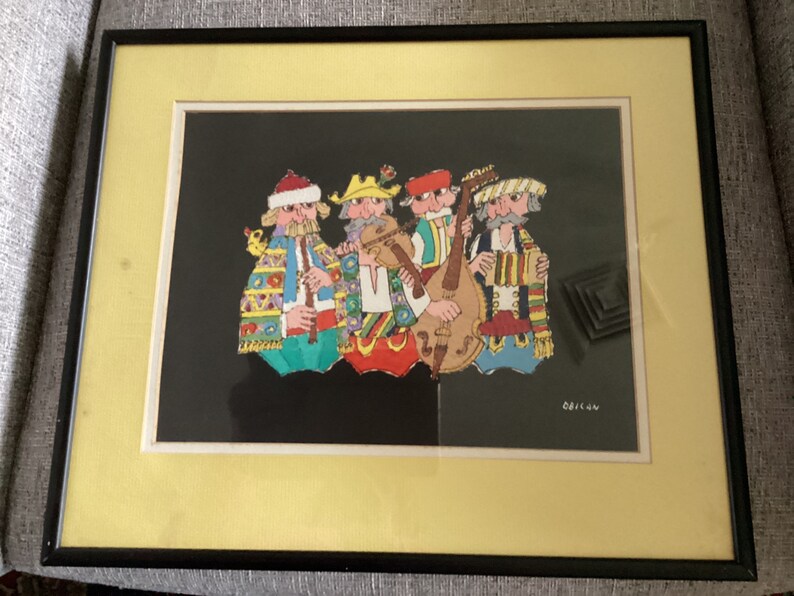 Vintage Jovan Obican Original Acrylic Painting - Etsy