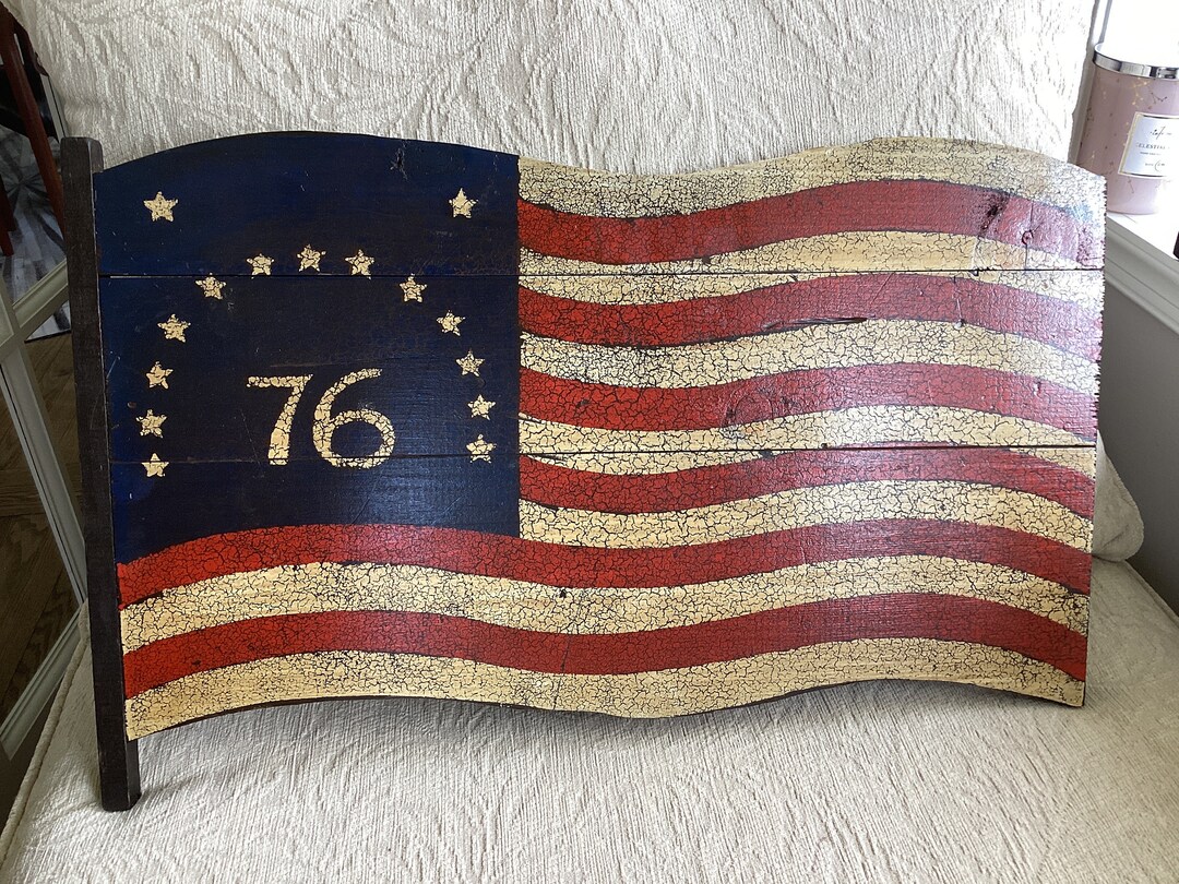 Vintage George Nathan Folk Art Americana Sign With Colonial American ...