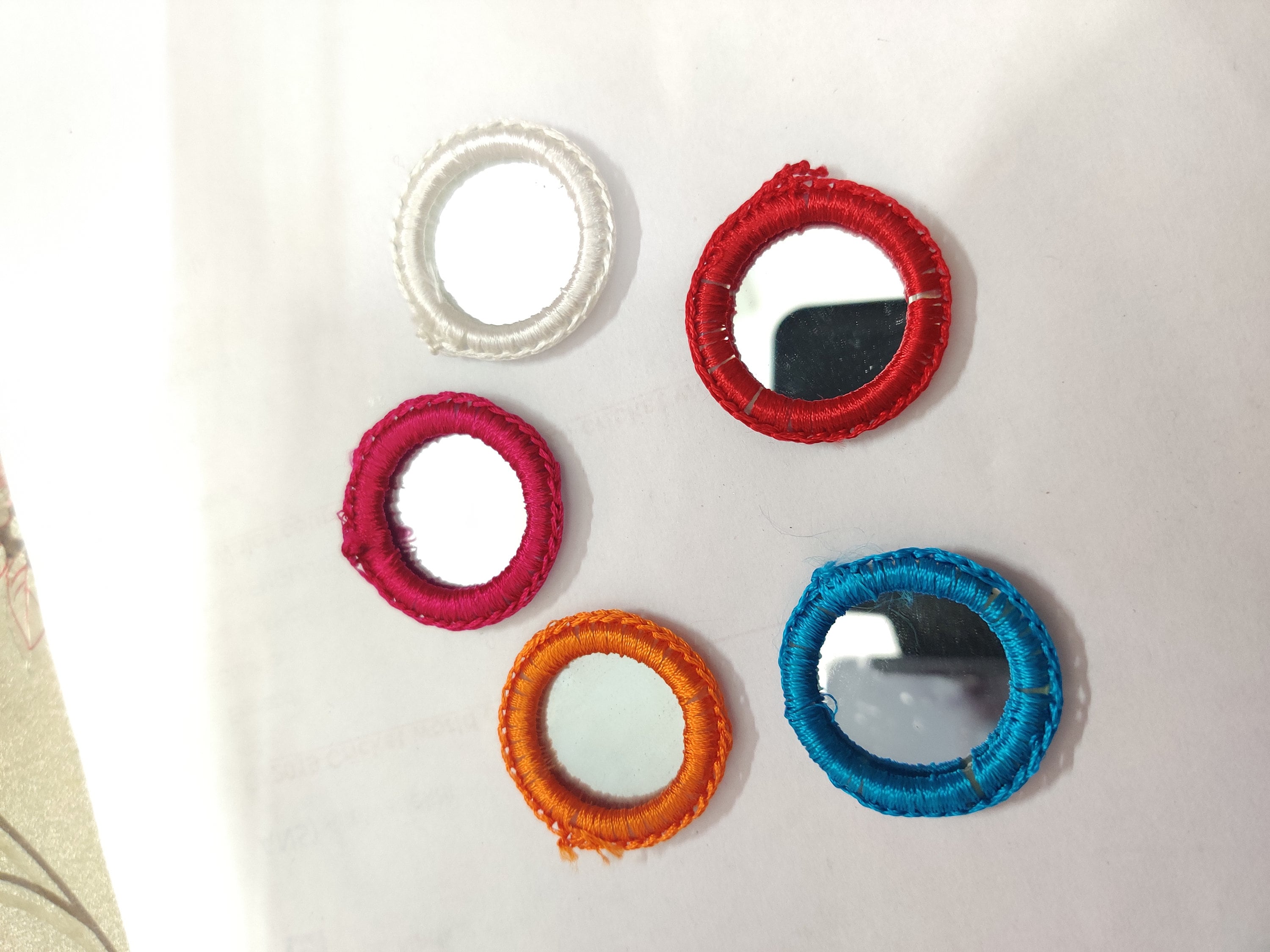 Mahabal Creations Shisha and Mirrors Frames for Embroidery Works ...