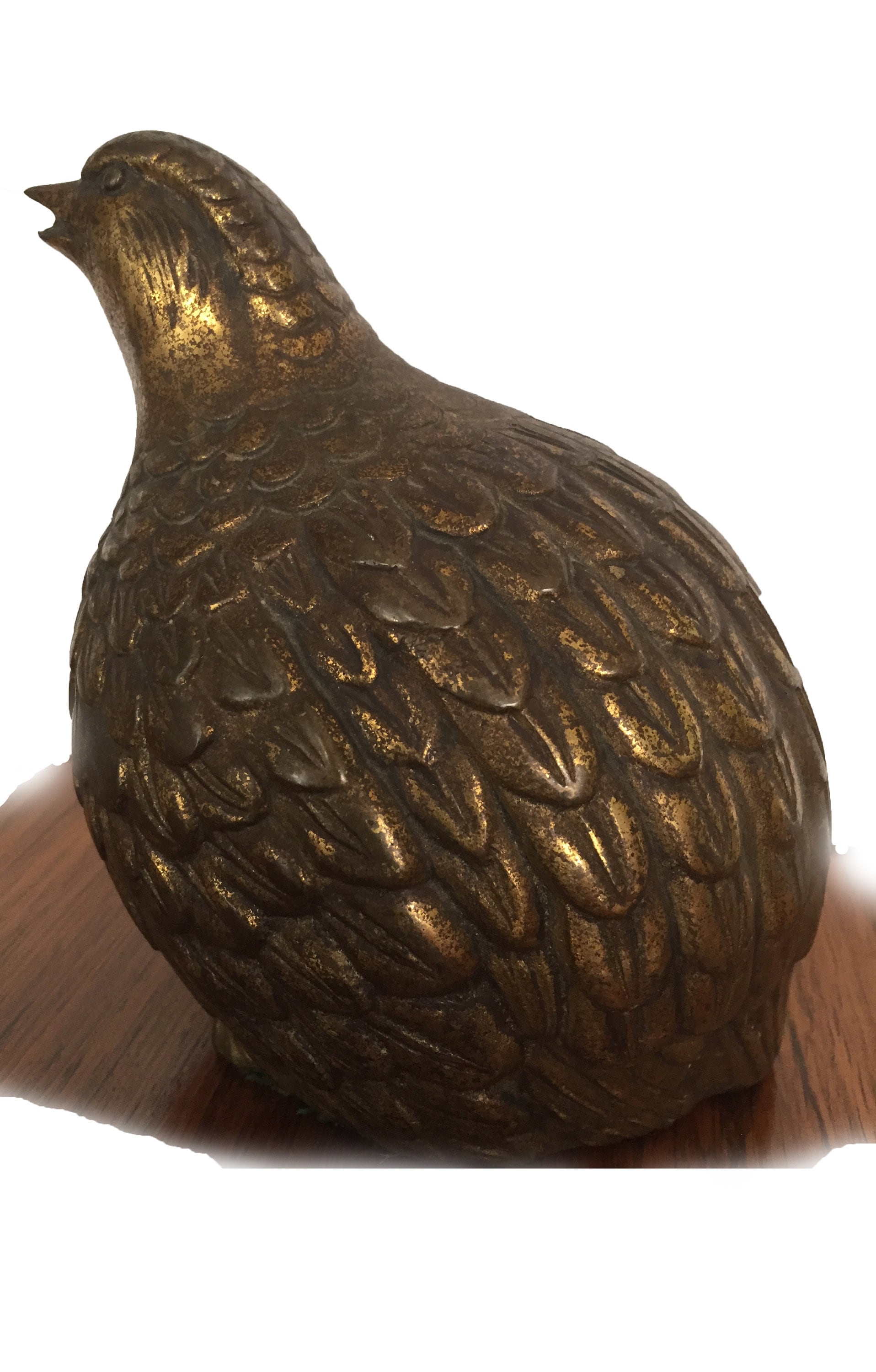 Vintage Partridge Statue, Patinated Brass Bird From Japan. - Etsy