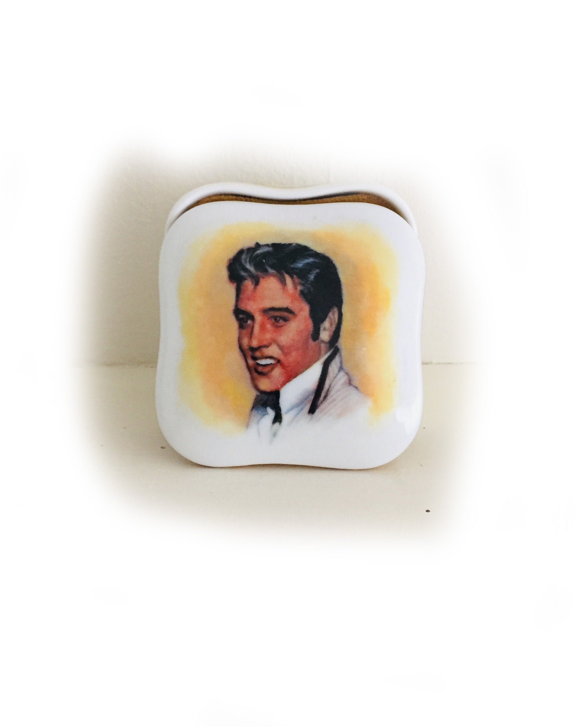 Elvis Presleys Vintage Memorabilia: A Unique Porcelain Music Box - Etsy UK