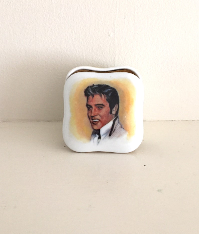 Elvis Presley’s Vintage Memorabilia: A Unique Porcelain Music Box - Etsy
