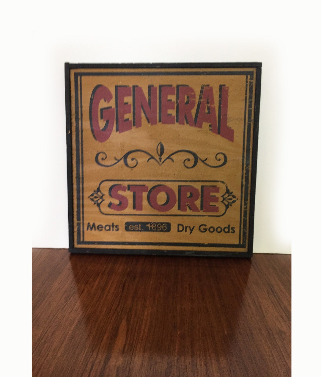 Vintage, Rustic “general Store” Handmade Wooden Sign, Folk Art. - Etsy