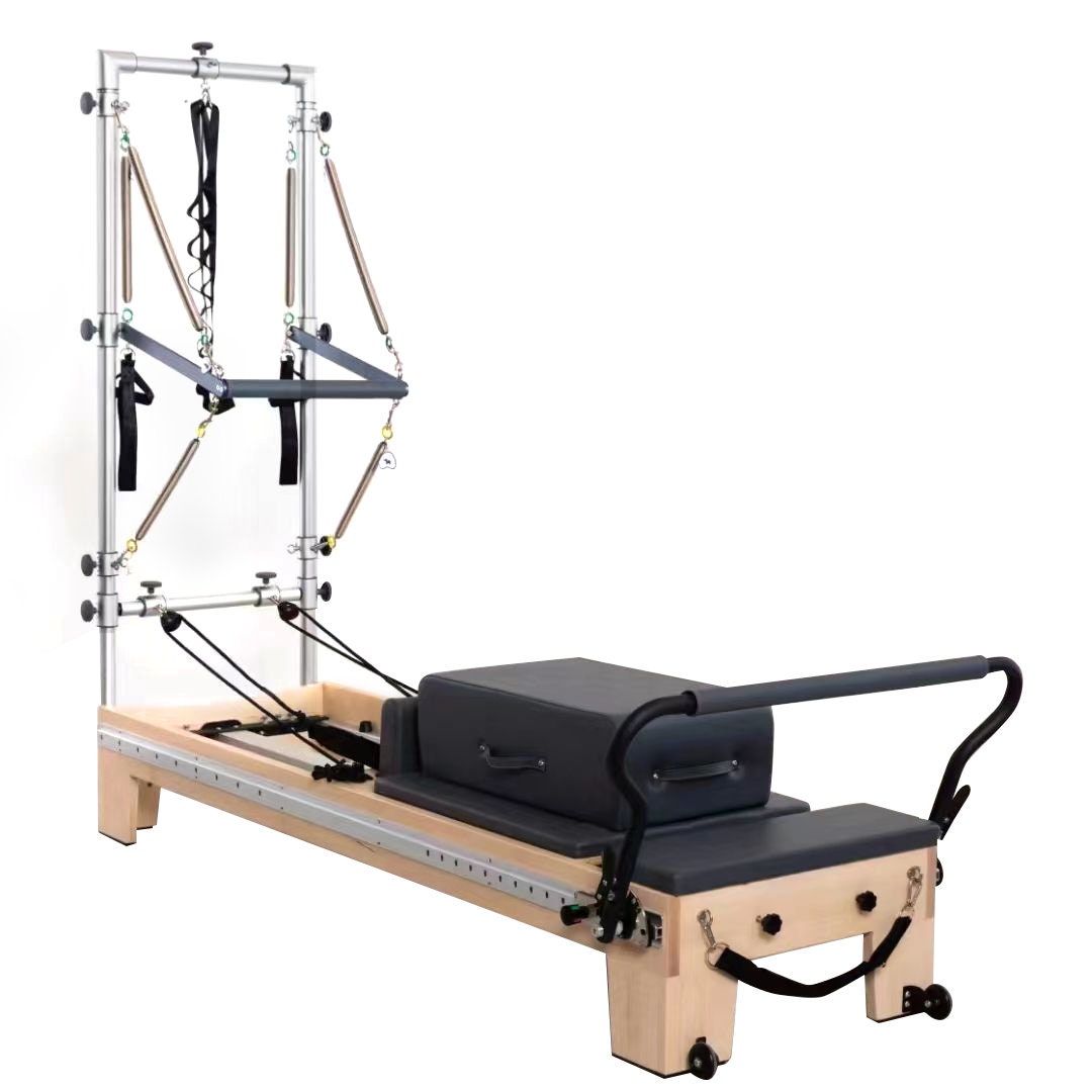 Wunder Pilates Pro Classic Reformer With Tower Fitness Machine Maple ...