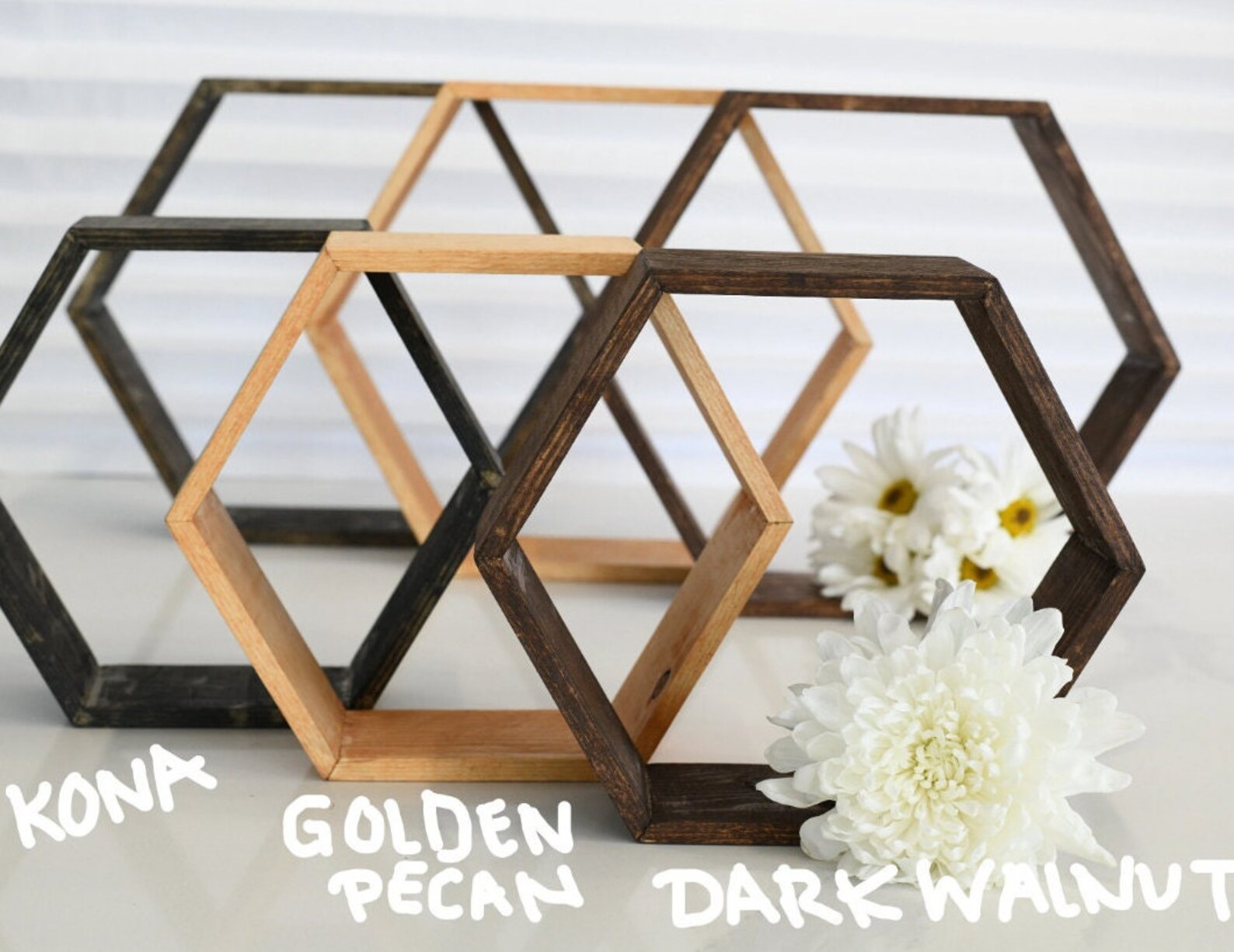 Wood Hexagon Terrarium Frame | Geometric Terrarium | Wedding Table ...