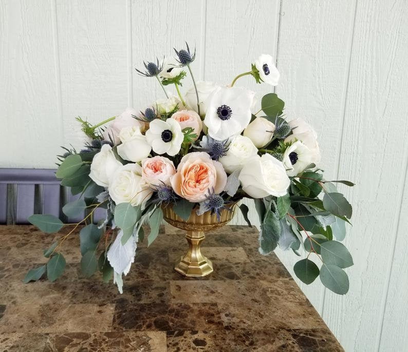 Gold Compote Vase Gold Pedestal Vase Gold Gobelt Gold Wedding Vase - Etsy