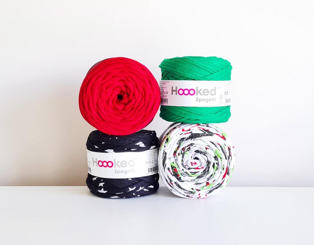 Mixed Zpagetti T-shirt Yarn Set From Hoooked 4 Pieces X 25 M 27 Yd - Etsy