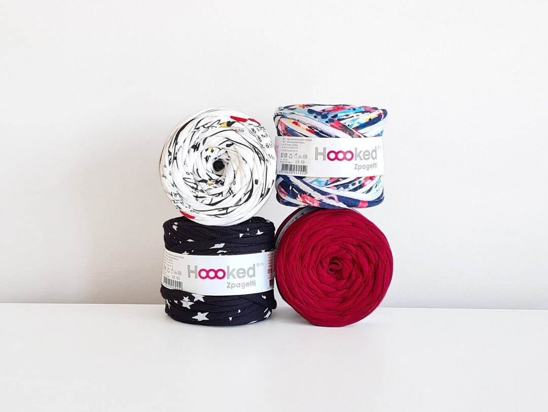Mixed Zpagetti T-shirt Yarn Set From Hoooked 4 Pieces X 25 M 27 Yd - Etsy