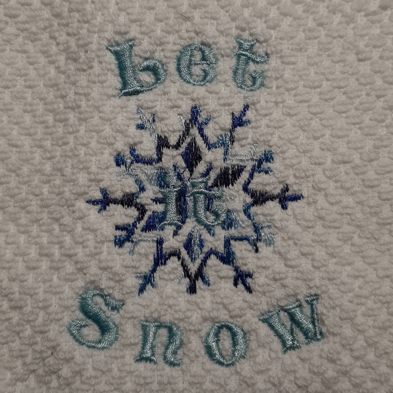 Deja que snow Color Cambie Snowflake Holiday Kitchen Toalla - Etsy España