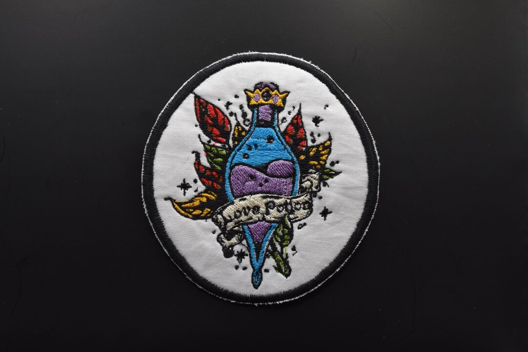 Good Luck Bottle Patch, Pretty, Sparkle, Good Luck, Witch, Pagan ...