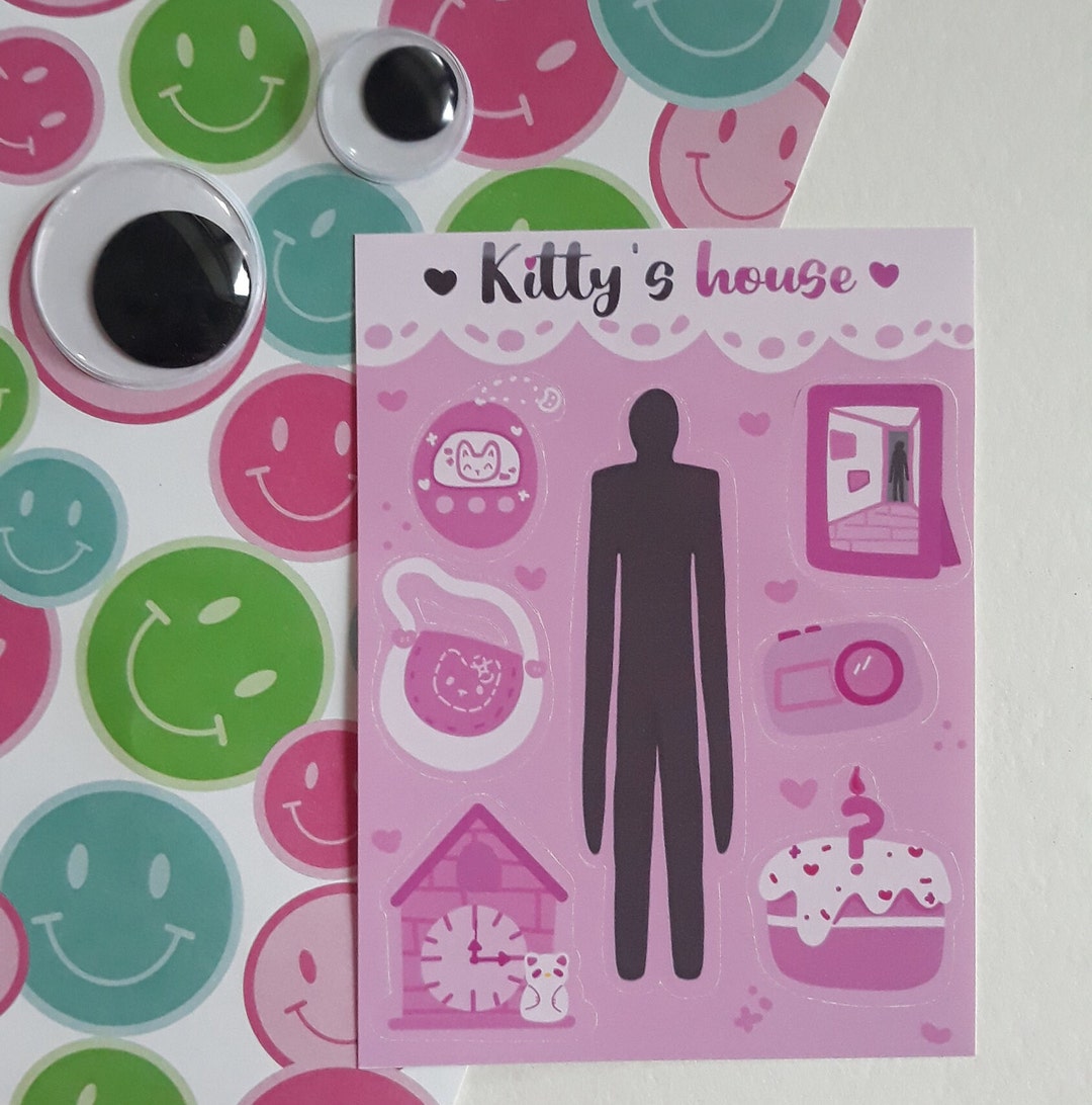 Kitty's House Sticker Sheet! - Etsy