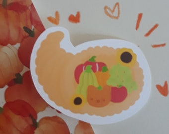 Cornucopia Sticker - Etsy