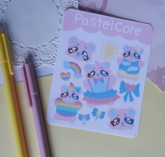 Pastel-core Sticker Sheet - Etsy