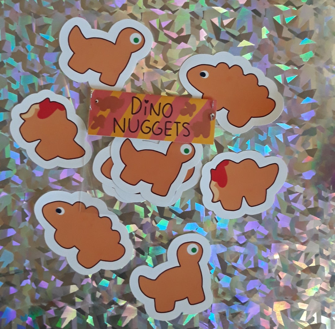 Dino Nuggets Sticker Set! - Etsy