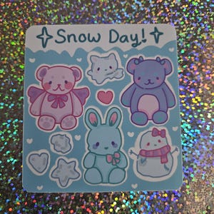 Snow Day Sticker Sheet! - Etsy