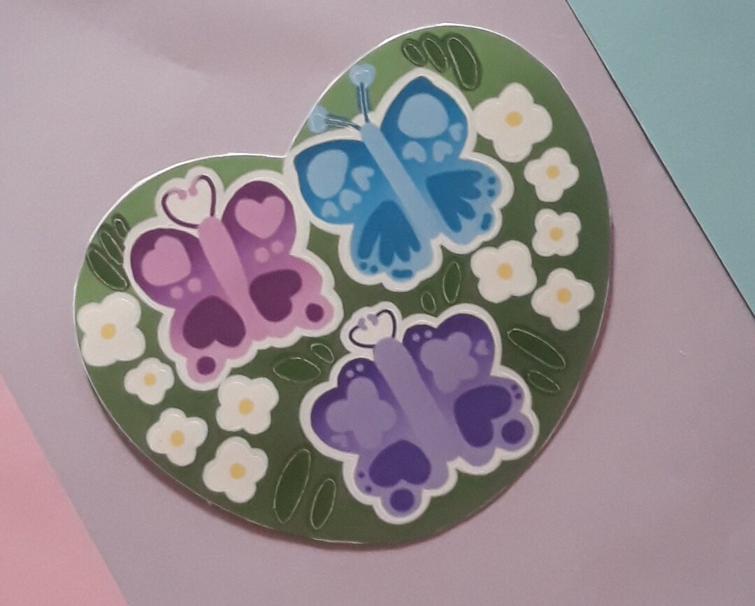 Nature/butterfly Sticker Sheet - Etsy
