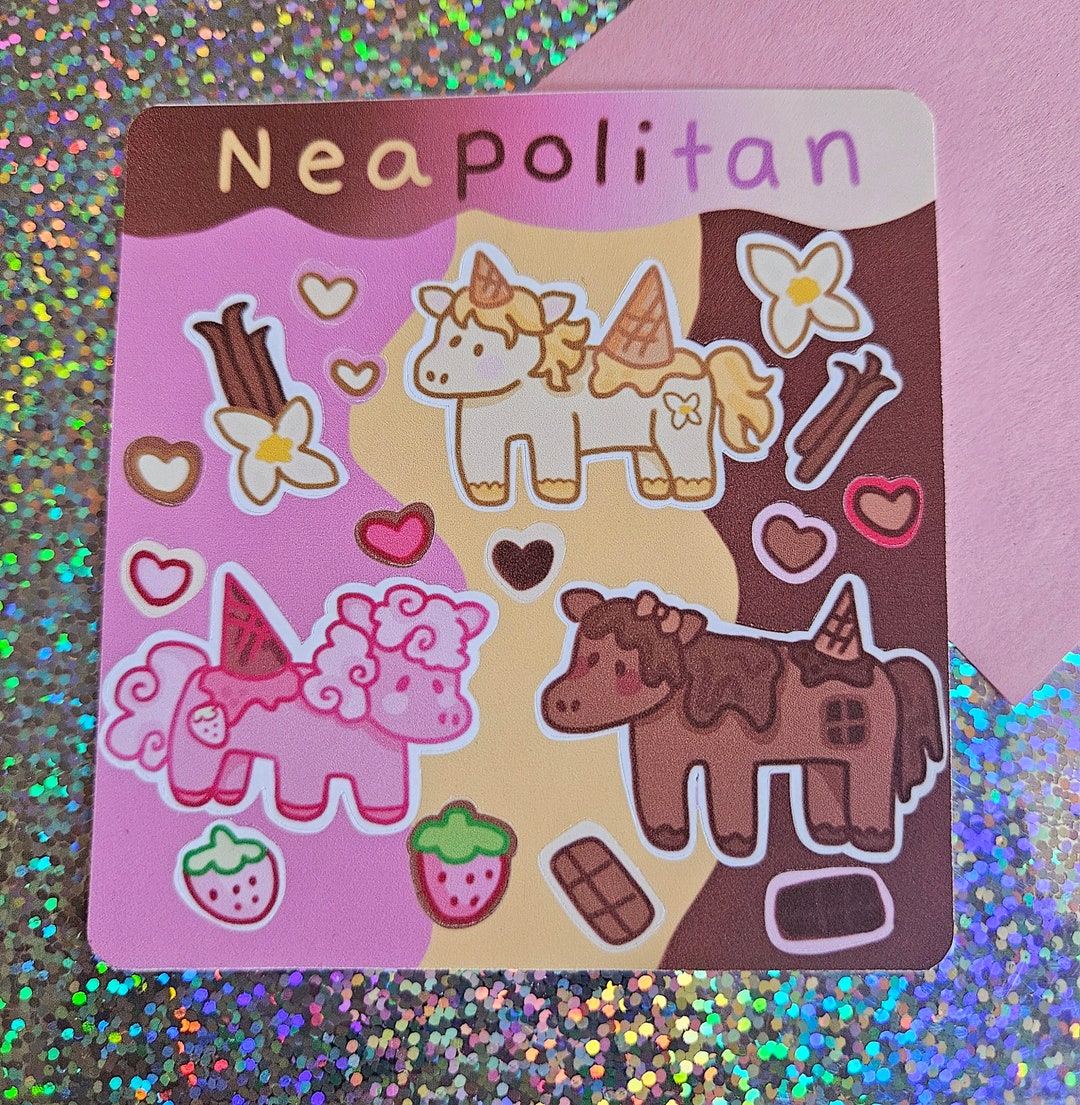 Neapolitan Sticker Sheet! - Etsy