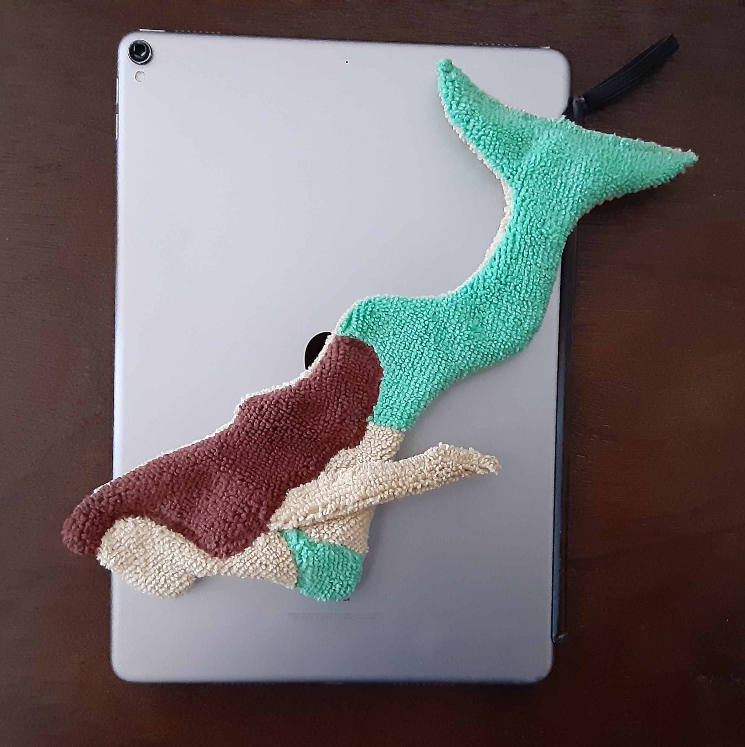 Smudge Fish: Mermaid Microfiber Covert Cleaning Cloth-tan - Etsy