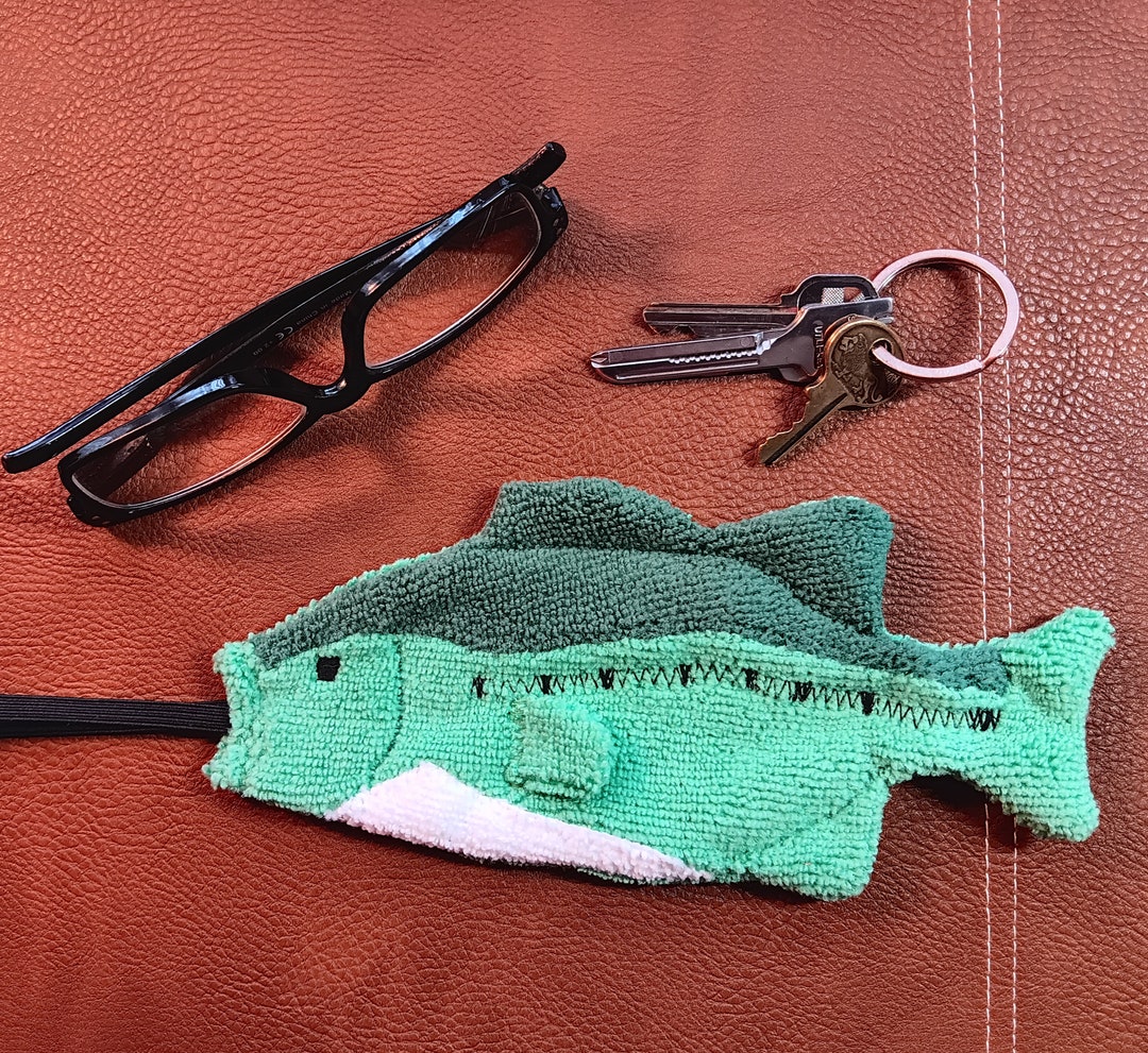 Largemouth Bass Smudge Fish Microfiber Covert Cleaning Cloth, Fish ...