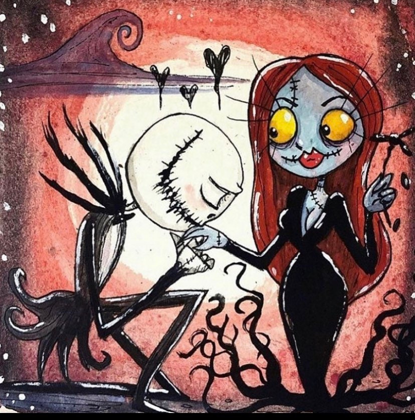 Gothic Jack & Sally - Etsy