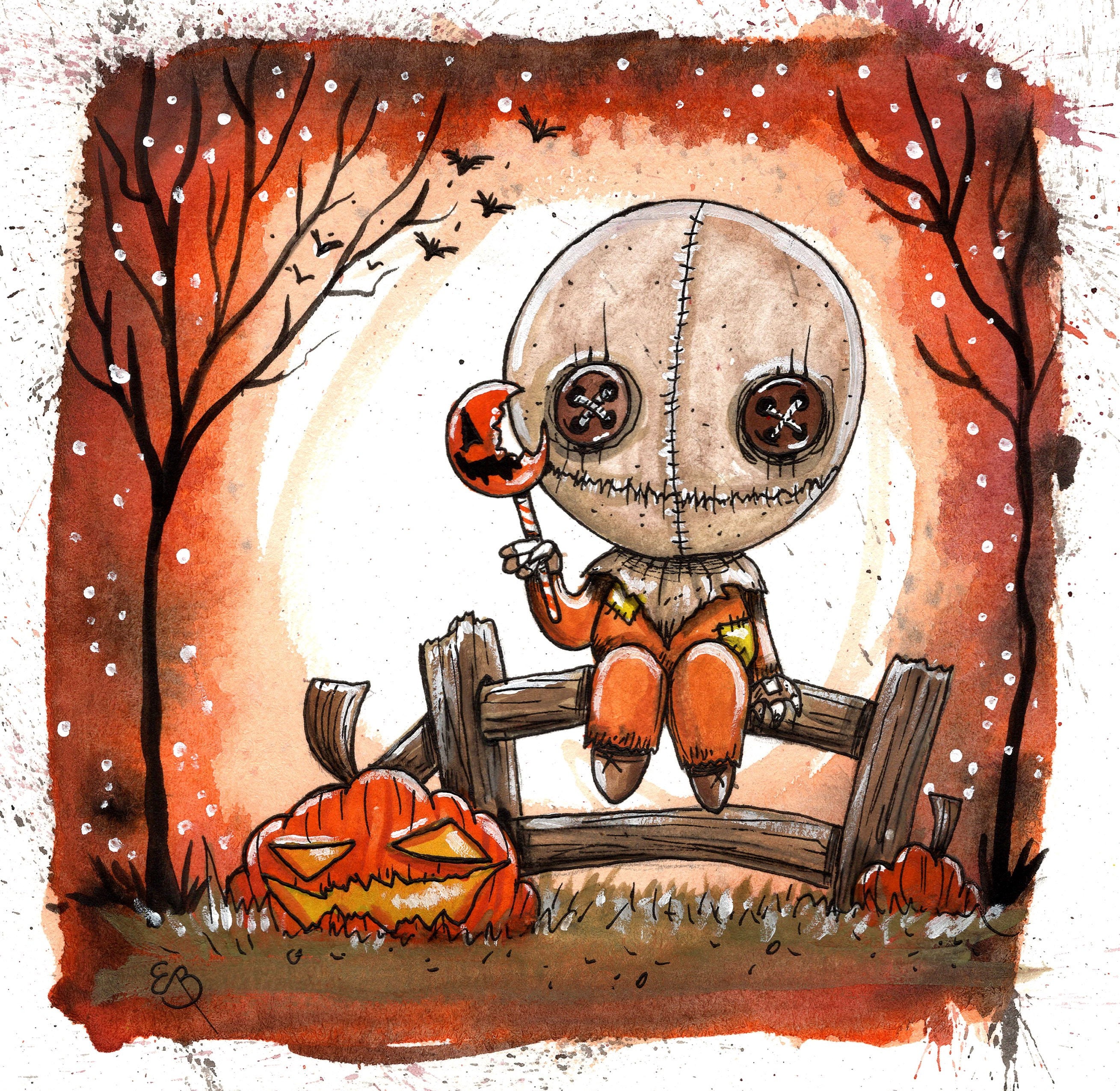 Sam Trick R Treat Wallpaper