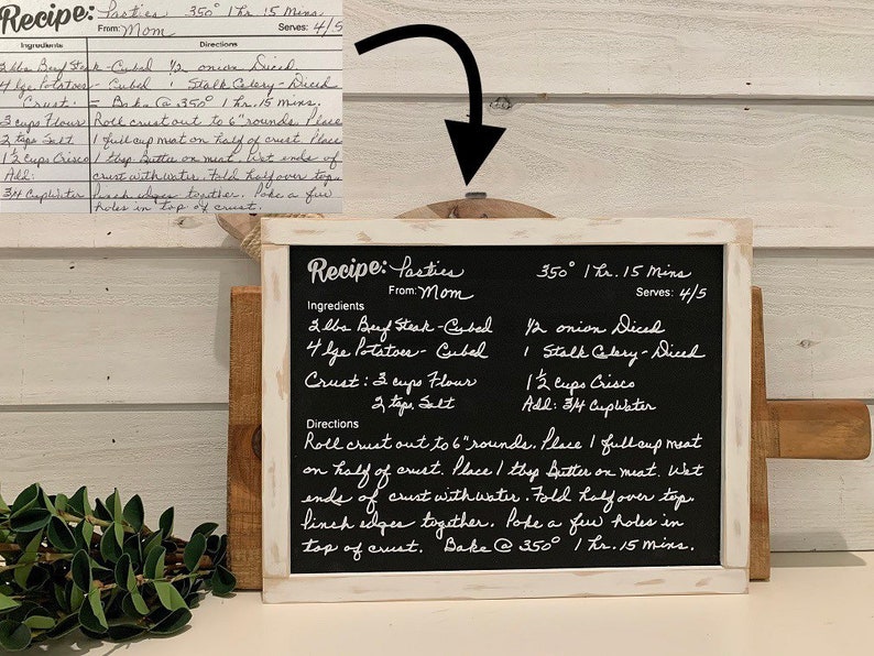 Recipe Sign-recipe Into Sign-family Recipe Sign-letter Into | Etsy