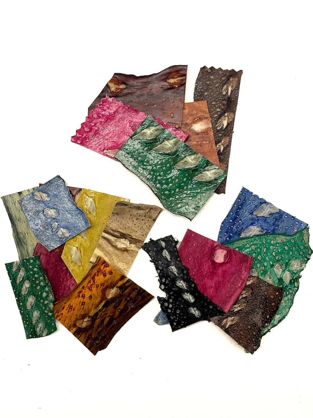 Leather Scrap Sets / Kits - for Crafts and DIY Projects, Jewelry | Fish ...