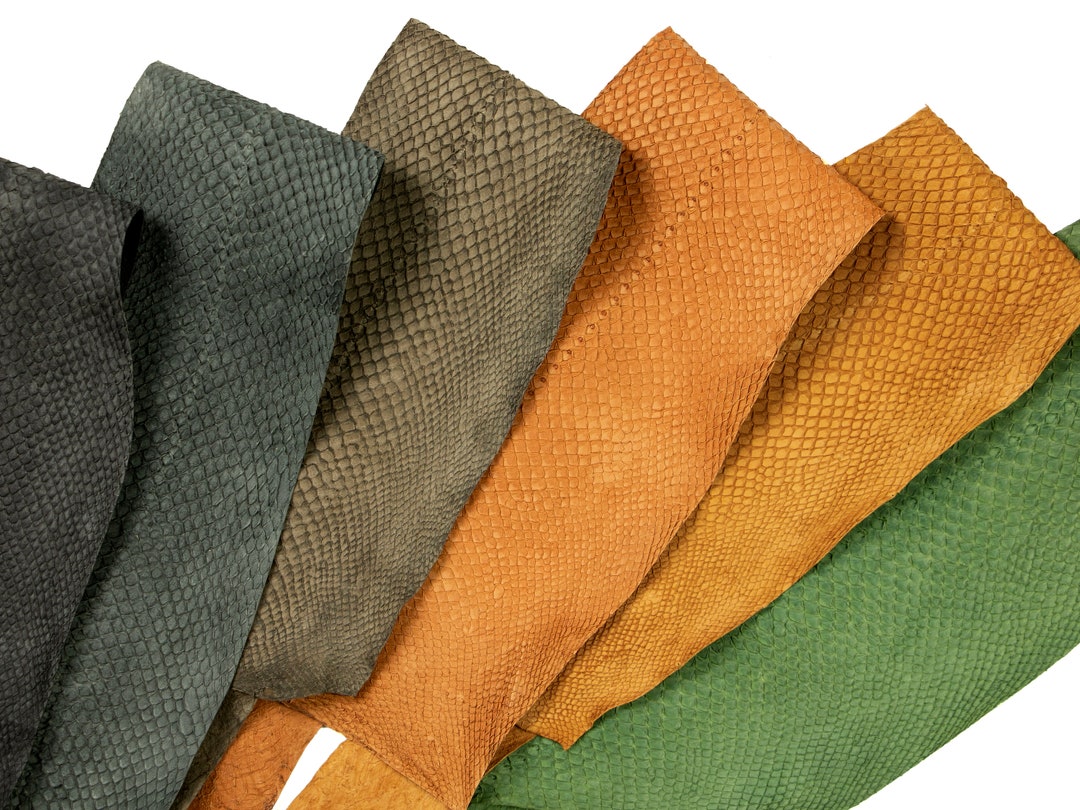 Salmon Fish Leather of Different Colors for Leather Accessories ...