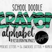 Crayon Doodle Letters Alphabet PNG Letters, Back to School Alphabet Set ...