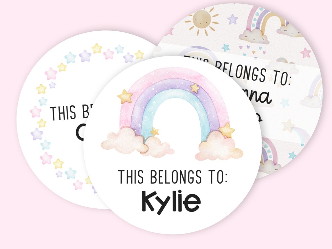 Back to School Labels, School Stickers, Kids Personalized Labels, Kid's ...