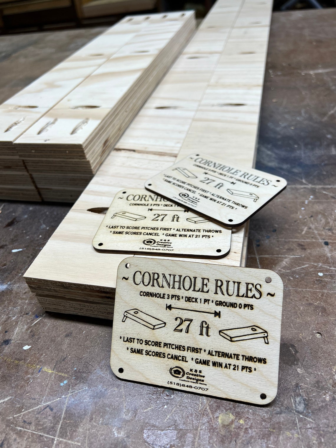 Cornhole Board Game Rules Game Tag - Etsy