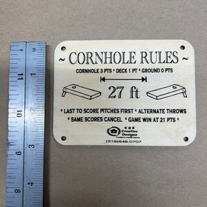 Cornhole Board Game Rules - Game Tag - Etsy