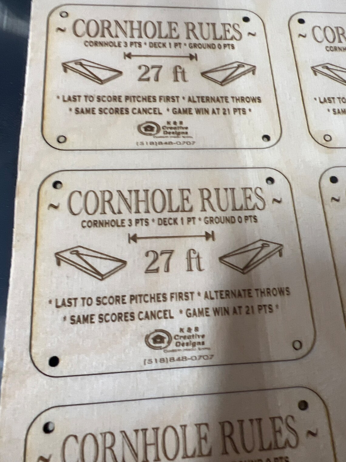 Cornhole Board Game Rules - Game Tag - Etsy