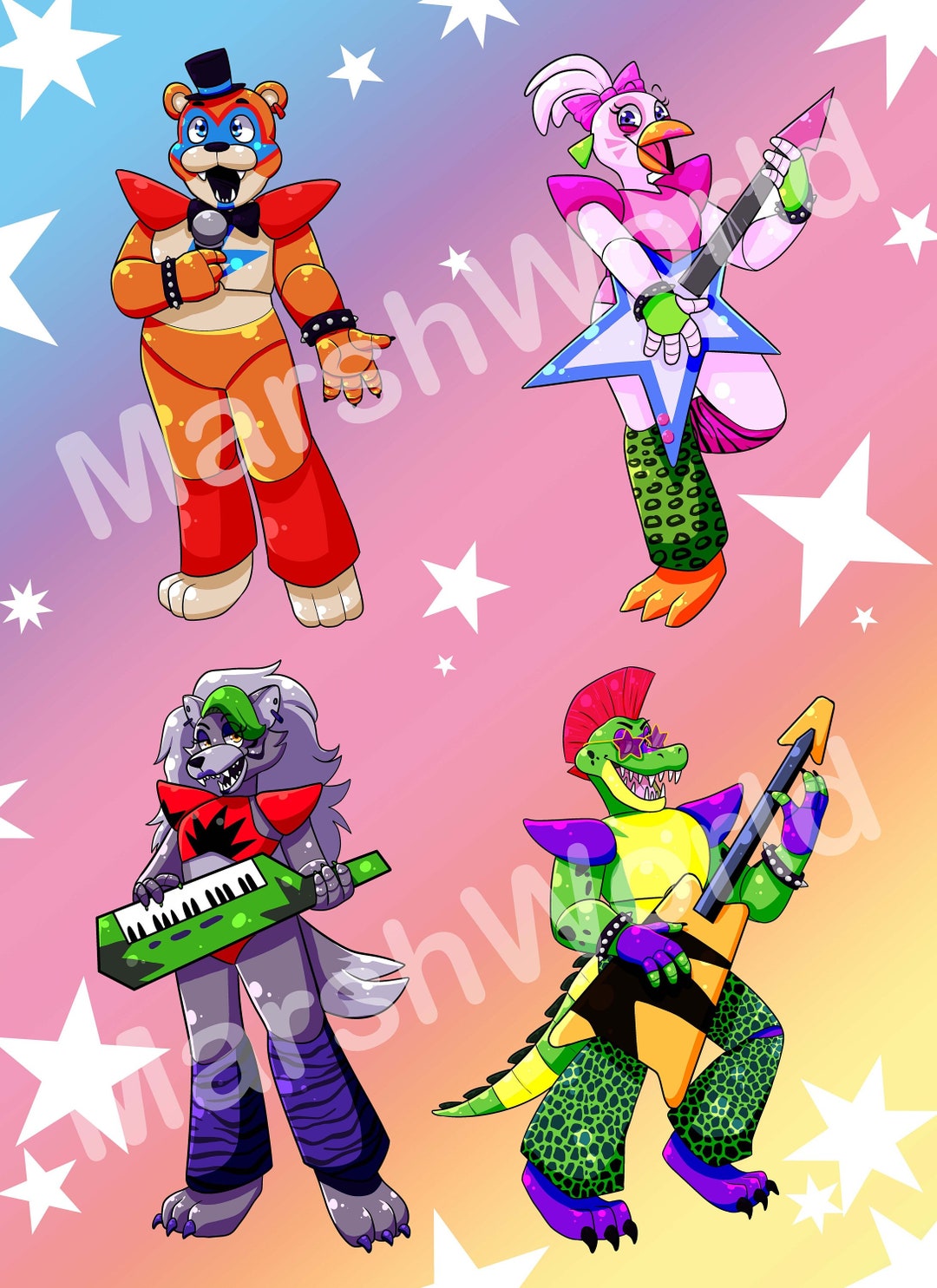 FNAF: Security Breach Stickers - Etsy